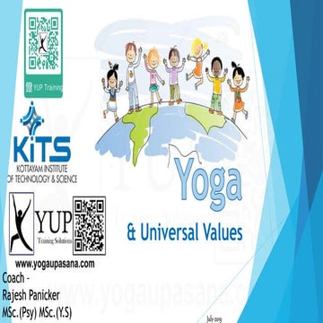 Yoga and Universal Values | PPTX