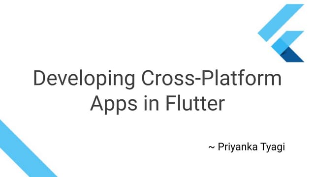 Developing Cross Platform Apps In Flutter Android Ios Web Ppt 4216