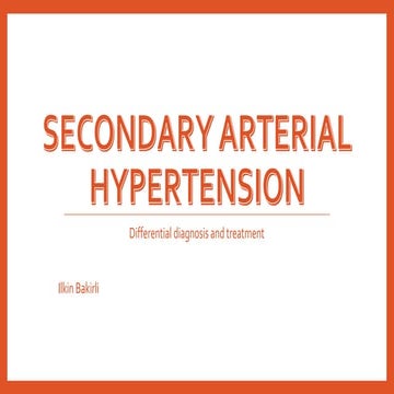 Secondary arterial hypertension | PPT