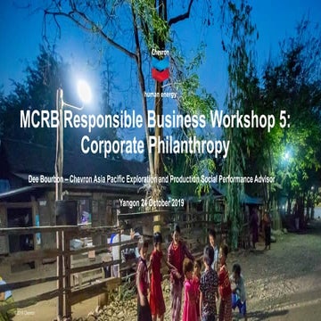 Corporate Philanthropy | PPT