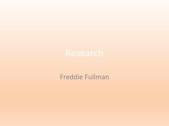 Game Animation Research | PPT