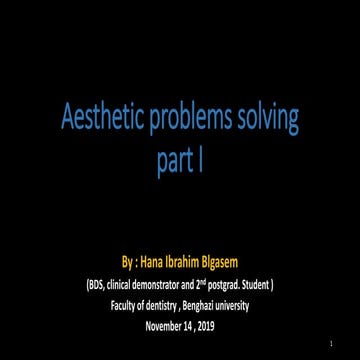 Aesthetic problem solving part 1 | PPT