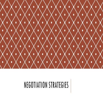 3. negotiation strategies | PDF