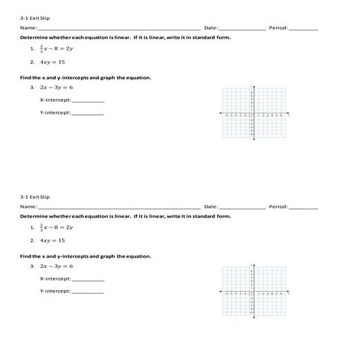 3 1 exit slip | DOCX | Physics | Science