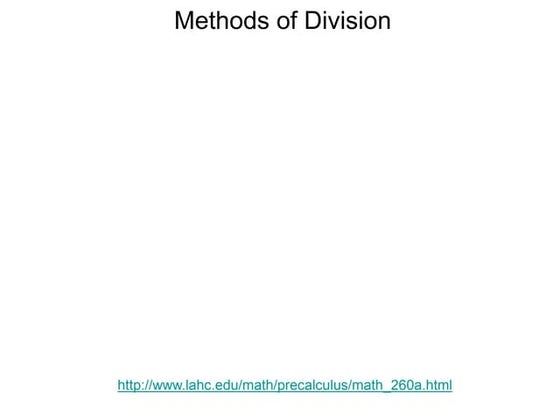 Long Division and Synthetic Division.ppt
