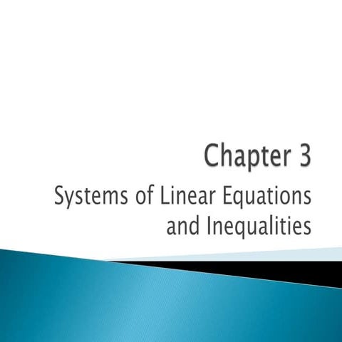 3 1 Solving Linear Systems By Graphing Ppt