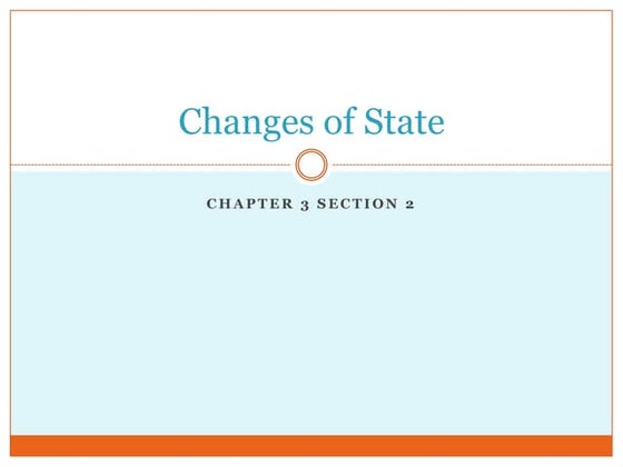 Change of states of matter.pptx | Chemistry | Science