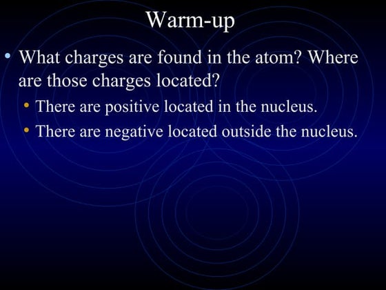Atoms and subatomic particles | PPTX