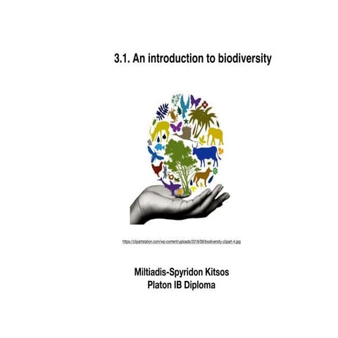 Topic 3.1. An introduction to Biodiversity | PDF