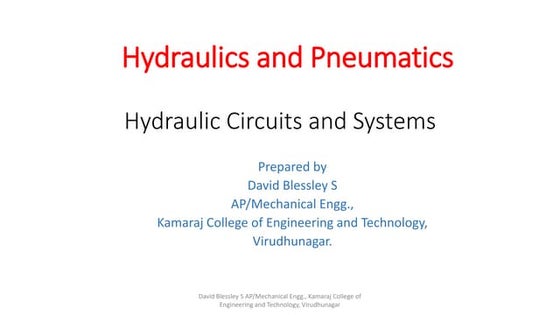Hydraulic Circuit Design and Analysis , dr.samir elshamy | PPTX ...
