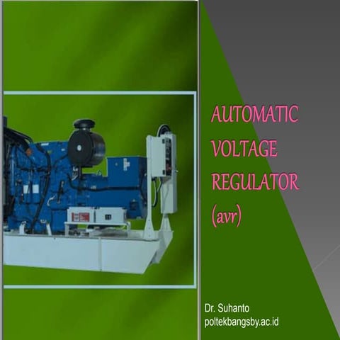 Automatic Voltage Regulator | PPT
