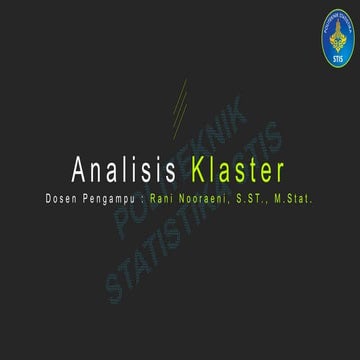 Analisis Klaster (1) | PPTX