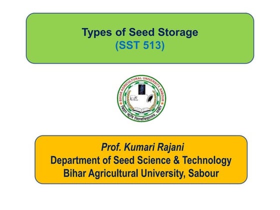 Classification of seeds | PDF