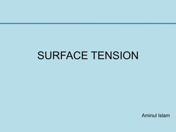 To determine the surface tension of given liquid using Stalagmometer. | PPT