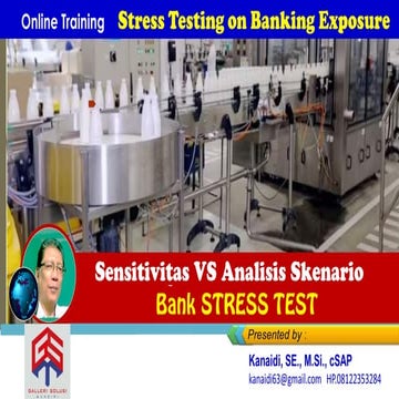 Sensitivitas vs Analisis Skenario_ Materi Training Stress Testing | PDF
