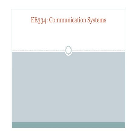 communication system lec3 | PPT