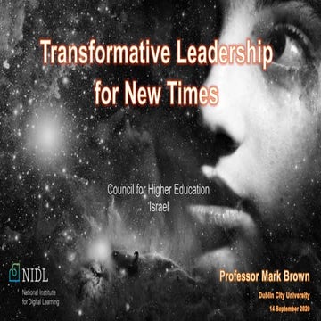 Transformative Leadership for New Times | PPT