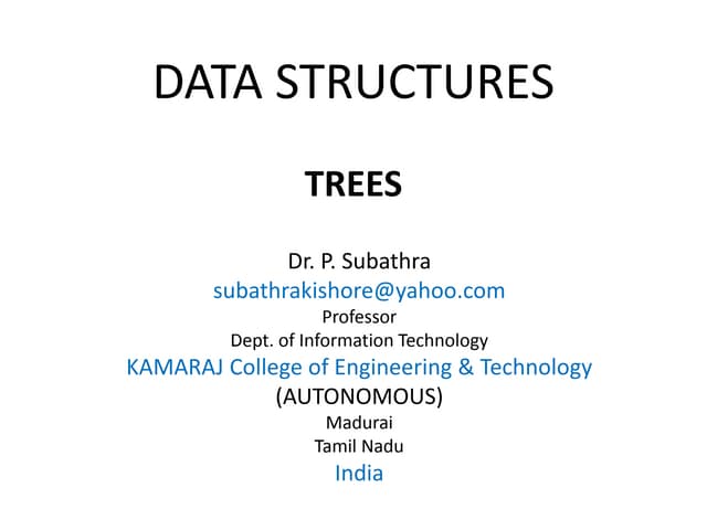 31 Trees Introduction Binary Trees And Binary Search Trees Ppt