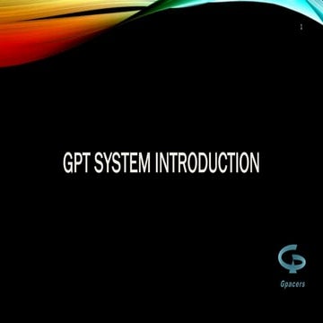 3.1 gpt system introduction | PPT