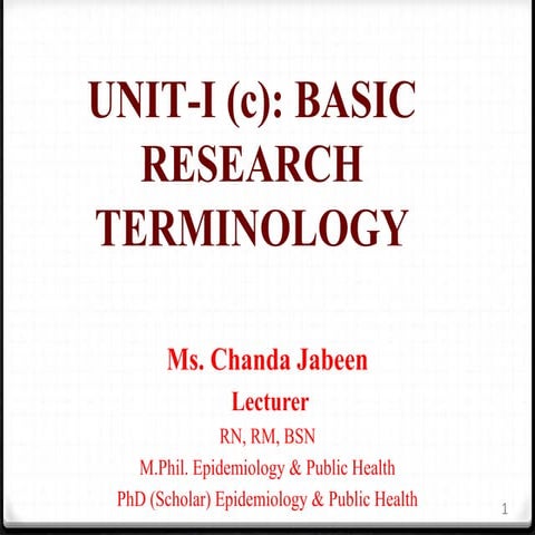 3. basic research terminologies | PDF