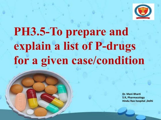P drug concept | PPT