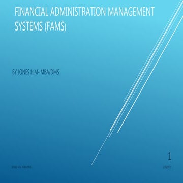 FINANCIAL ADMINSTRATION MANAGEMENT SYSTEM | PPT