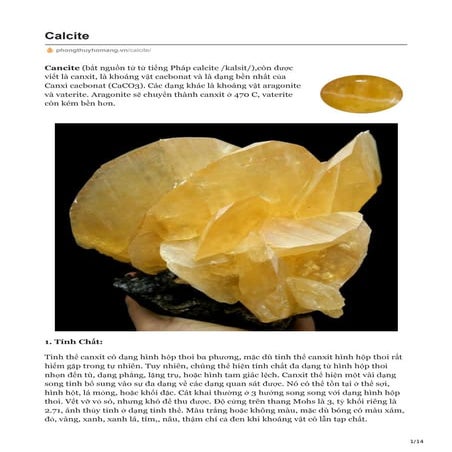 Calcite | PDF