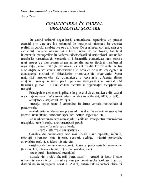 Procesul de comunicare curs | PDF