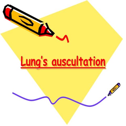 Approach to Lung sounds | PPT