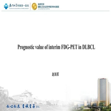 Prognostic value of interim FDG-PET in DLBCL | PPT