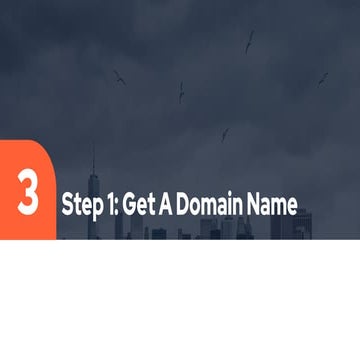 Step 1 Get A Domain Name Ppt