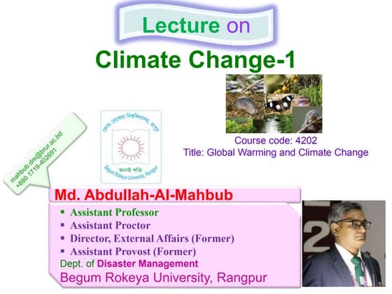 Climate change and its impact | PPTX | Geography | Science