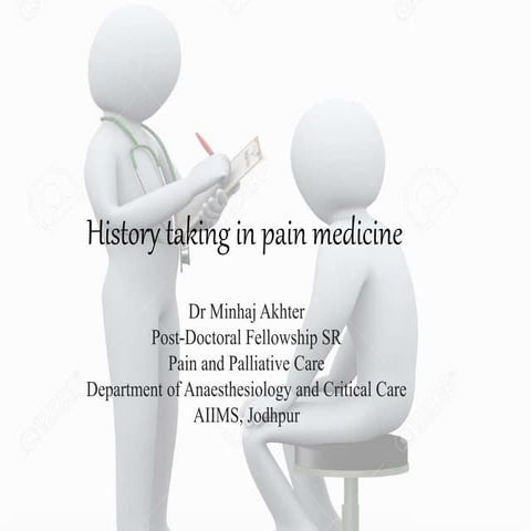 3.history taking in pain medicine | PPTX