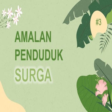 3. amalan penduduk surga | PPTX