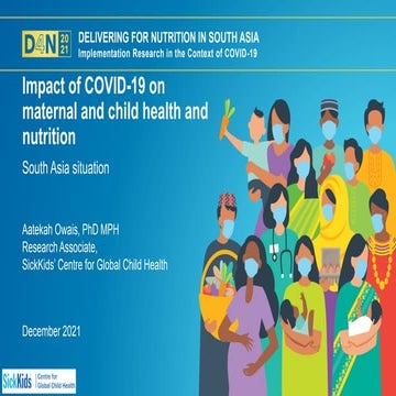 Impact of COVID 19 on maternal and child health and nutrition: South ...