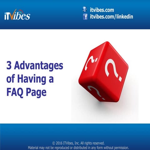 3 Advantages of a FAQ Page | PDF