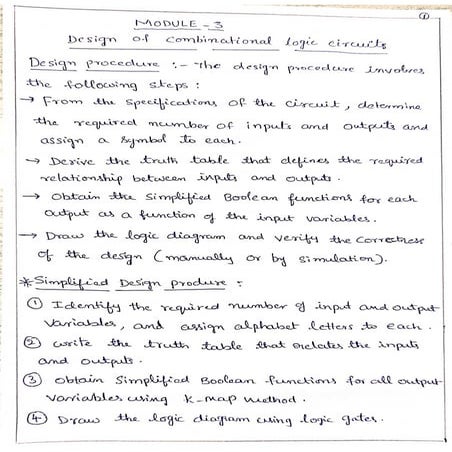 3 Module 3 Combinational Logic Circuits Pdf