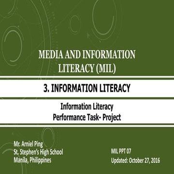 3. Information Literacy - Information Literacy and Performance Task ...