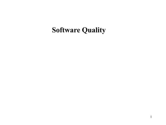 McCall's Quality Factors | PPT | Technology & Computing