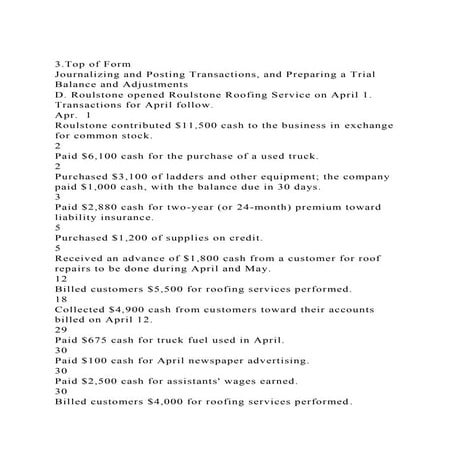 3.Top of FormJournalizing and Posting Transactions, and Preparin.docx