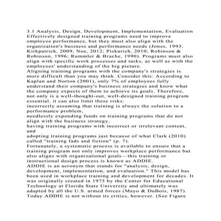 3.1 Analysis, Design, Development, Implementation, EvaluationEff.docx