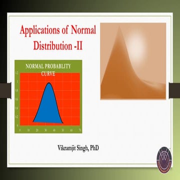 3. Application of Normal Distribution@Dr. Vsingh.pdf | Standardized ...