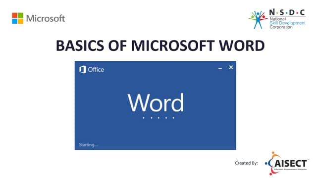 Components of the word window | DOCX