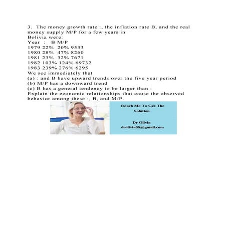 3. The money growth rate , the inflation rate B, and the real mone.docx