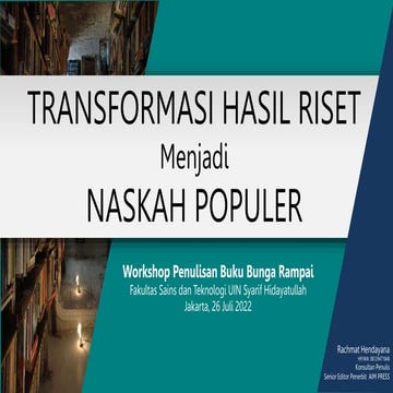 3. Tranformasi hasil riset menjadi naskah populer.pptx