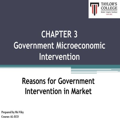 3.1 - Reasons for Government Intervention in Market.pptx