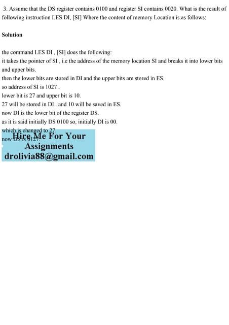 3. Assume that the DS register contains 0100 and register SI contains.pdf 3. Assume that the DS register contains 0100 and register SI contains.pdf