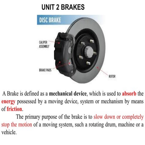 design of Brakes system | PDF