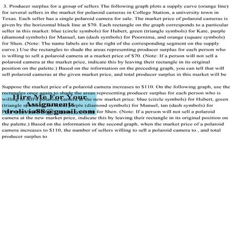 3. Producer surplus for a group of sellers The following graph plots .pdf