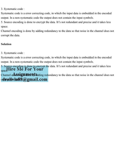 3 Systematic Code Systematic Code Is A Error Correcting Code Inpdf 0584